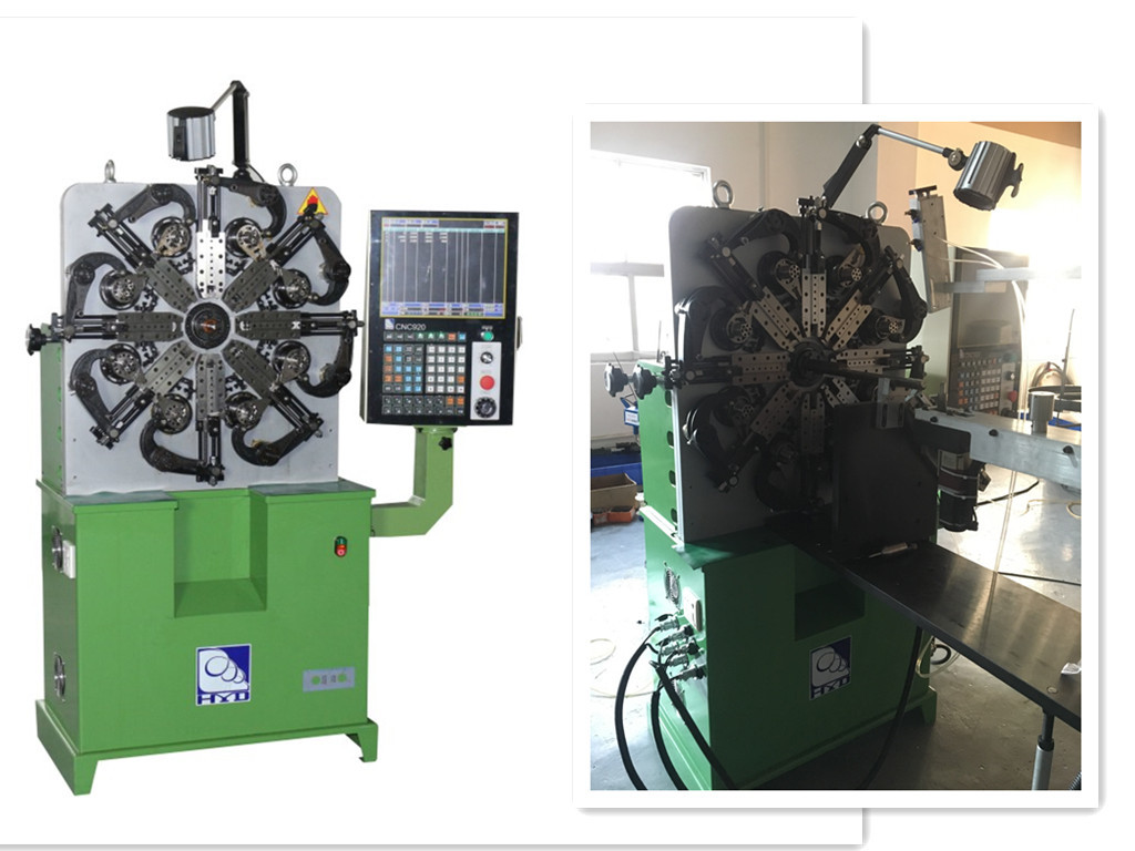 Cam Versatile Spring Making Machine With Quill Rotary Axis And Feeding Axis